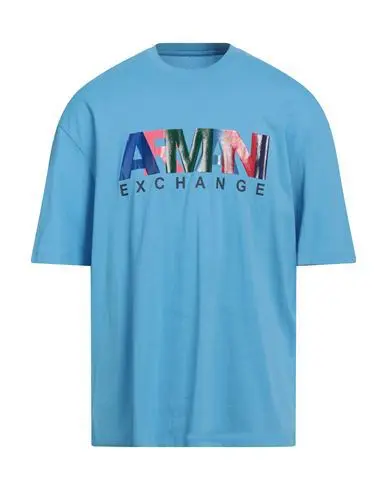 Armani Exchange T-shirt Azure Size Cotton - Blue