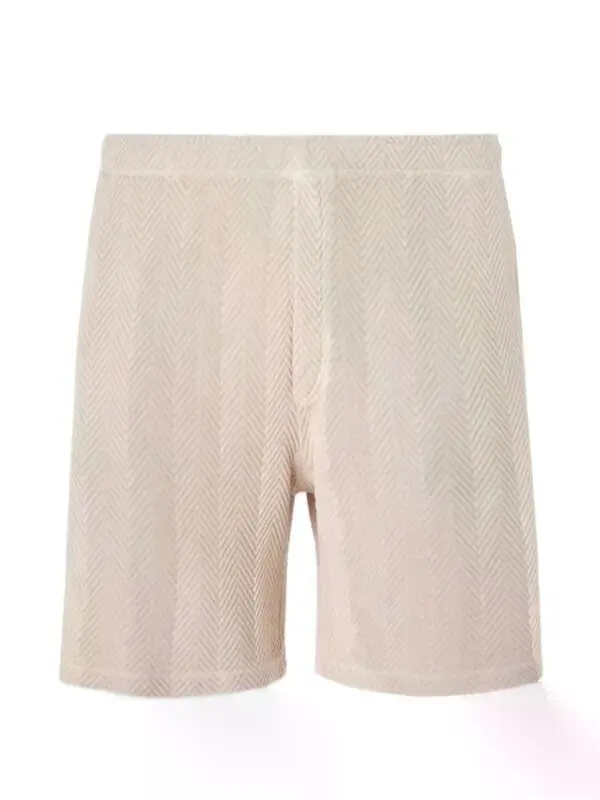 Missoni Herringbone Pattern Shorts - Cream