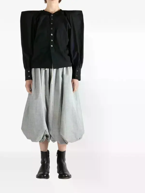 COMME DES GARÇONS TAO Flower-embroidered Collar Shirt