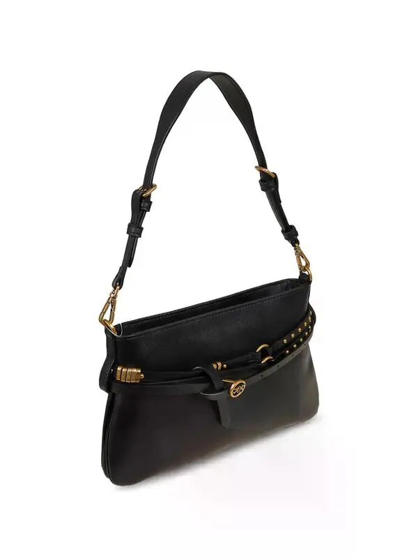 Pinko Logo-detail Shoulder Bag - Black