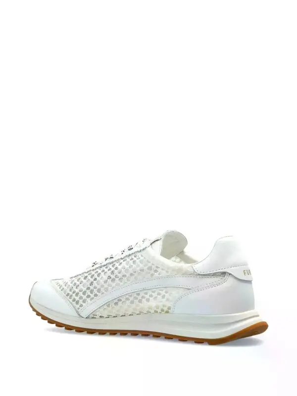 Furla Lace-up Leather Sneakers - White