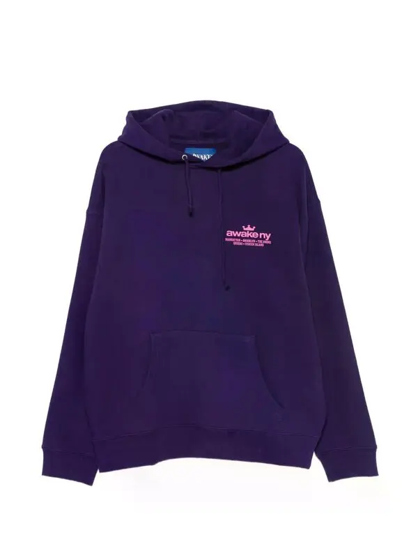 AWAKE NY Logo Hoodie - Purple