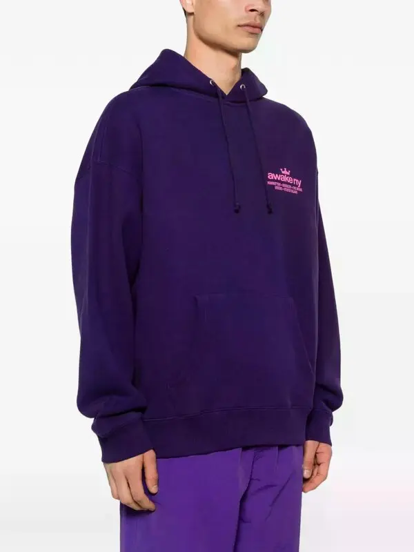 AWAKE NY Logo Hoodie - Purple
