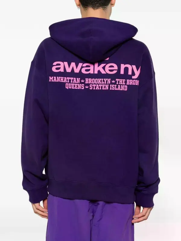 AWAKE NY Logo Hoodie - Purple