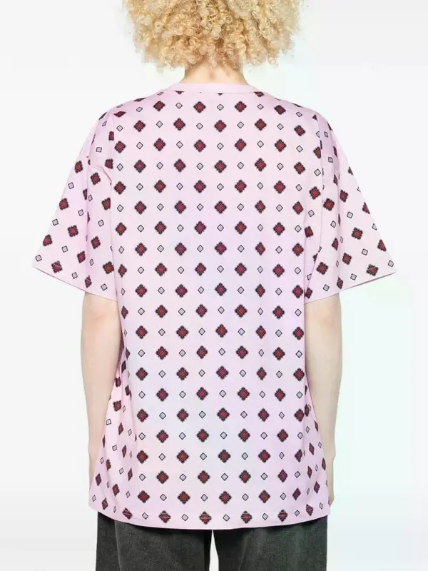 Moschino Teddy Bear Organic Cotton Jersey T-shirt - Pink