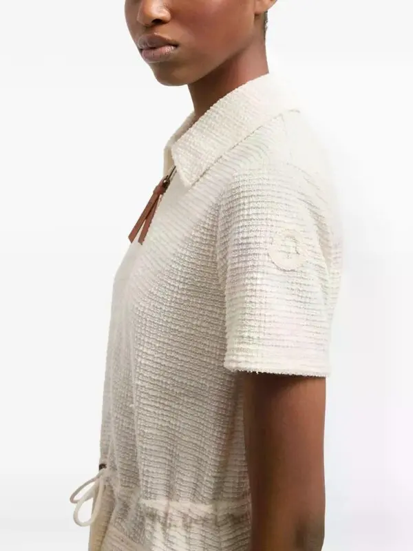 Moncler Bouclé Mini Dress - Neutrals