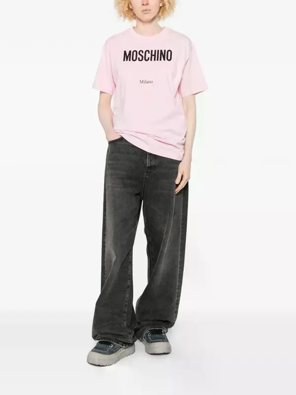 Moschino Logo-detail T-shirt - Pink