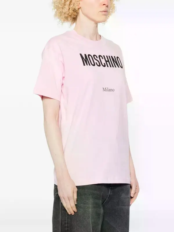 Moschino Logo-detail T-shirt - Pink