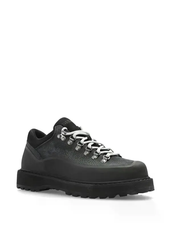 Diemme Cornaro Gomma Leather Sneakers - Black