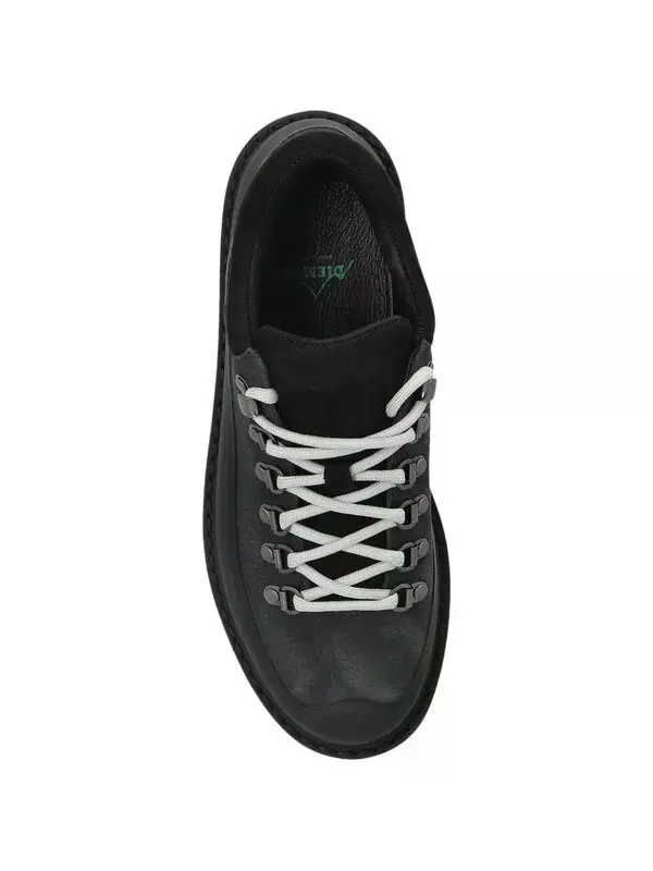 Diemme Cornaro Gomma Leather Sneakers - Black