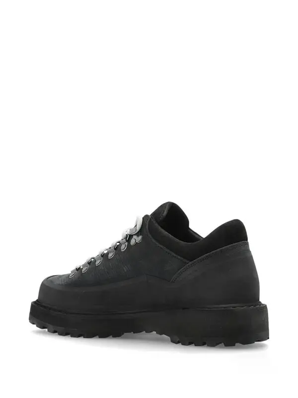 Diemme Cornaro Gomma Leather Sneakers - Black