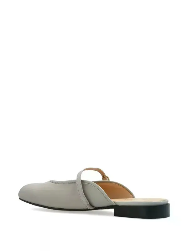 Furla Etoile Leather Mules With Strap Detail
