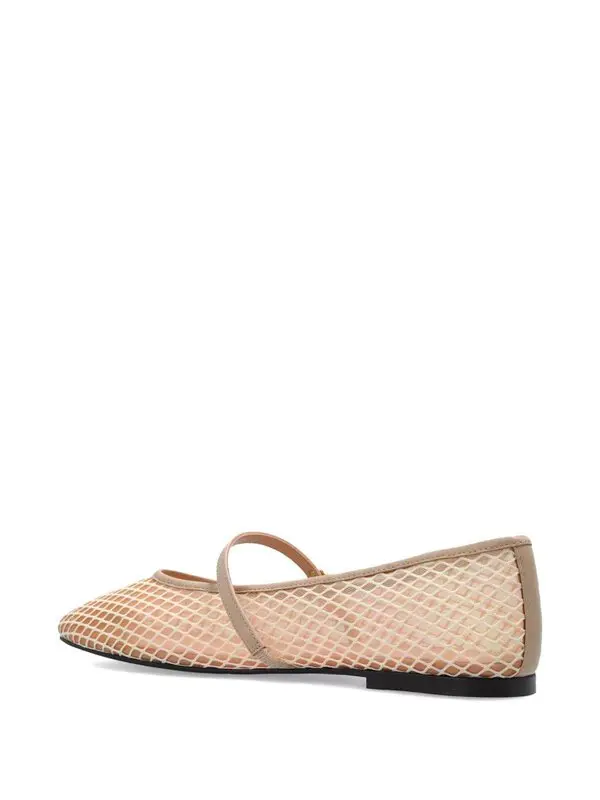 Furla Etoile Net Ballet Flats - Neutrals
