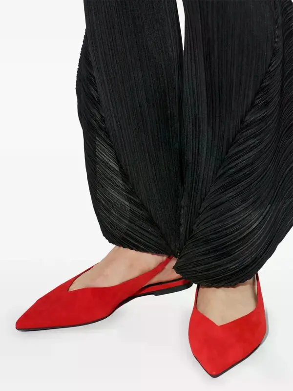 Furla Sfera Pointed-toe Leather Pumps - Red