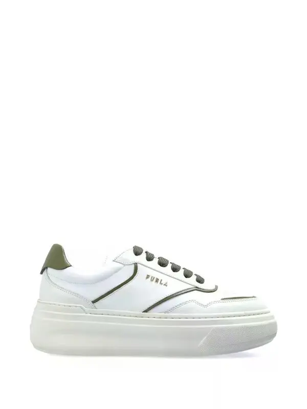 Furla Nuage Leather Sneakers - White