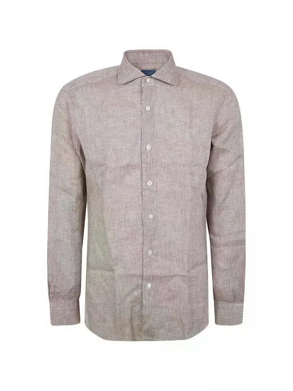BARBA NAPOLI Linen Shirt - Neutrals
