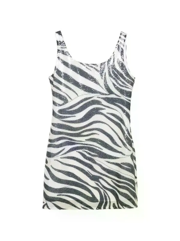 Marella Nigella Zebra-print Mini Dress