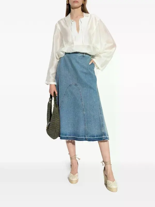 Munthe Babette Tie-neck Blouse - Neutrals