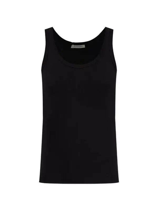 BY MALENE BIRGER Logo-embroidered Tank Top - Black