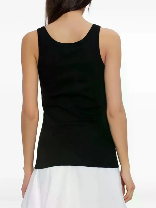 BY MALENE BIRGER Logo-embroidered Tank Top - Black