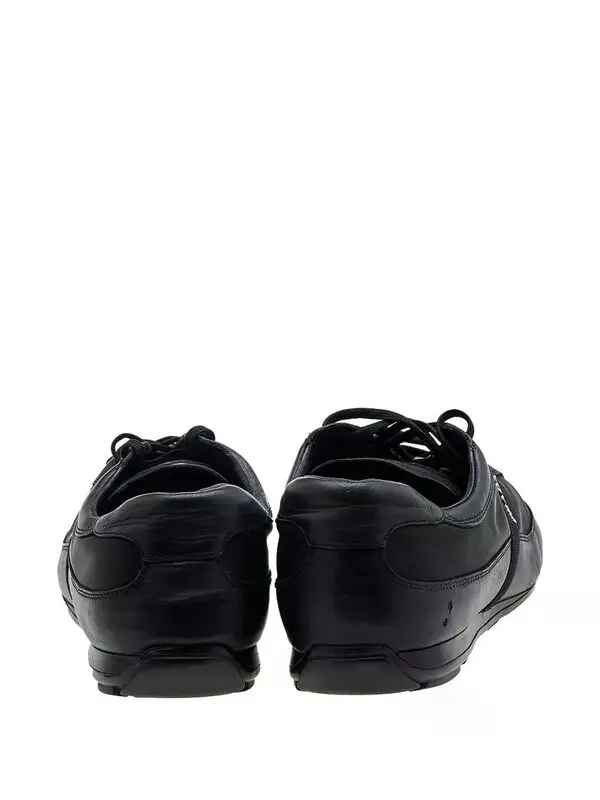 Prada Leather Lace-up Sneakers