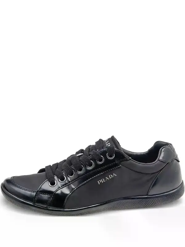 Prada Low Top Sneakers With Logo Print
