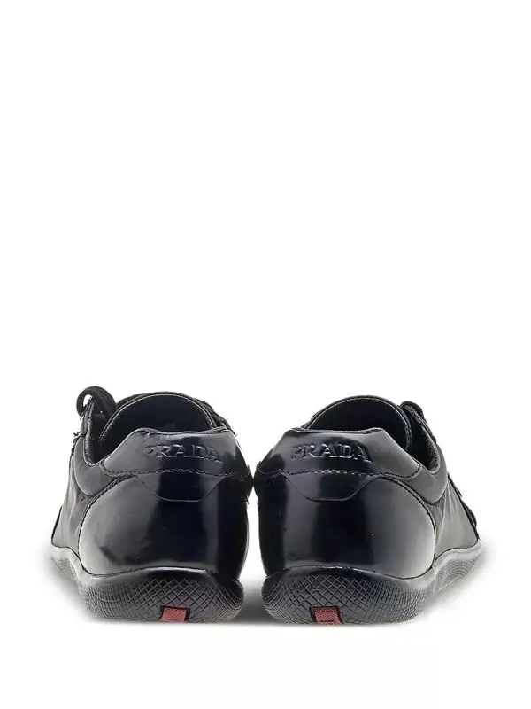 Prada Low Top Sneakers With Logo Print