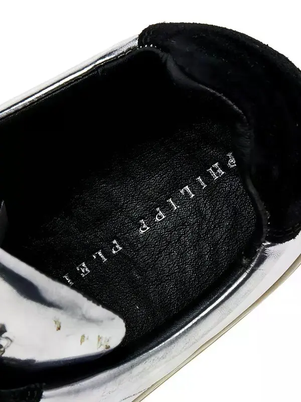 Philipp Plein Metallic-effect Panelled Sneakers