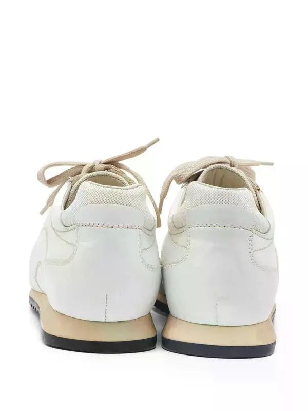 FERRAGAMO Leather Lace-up Sneakers