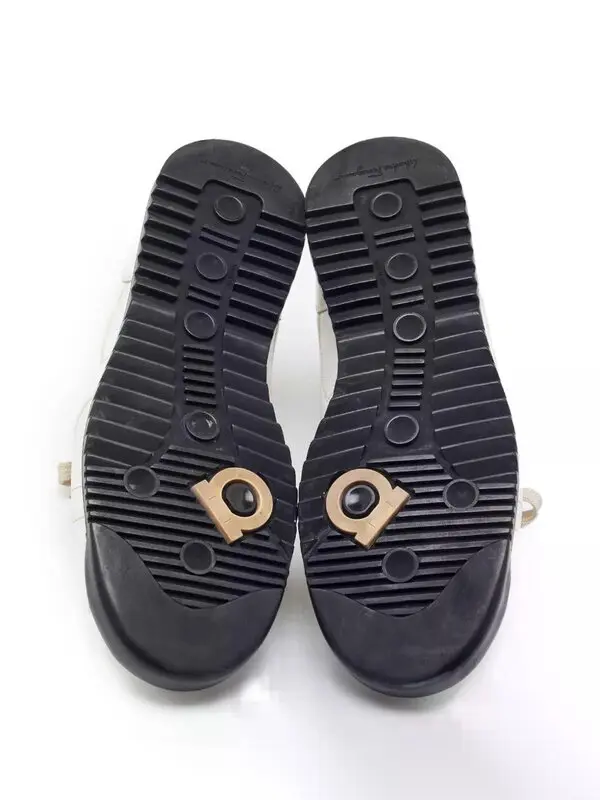 FERRAGAMO Leather Lace-up Sneakers