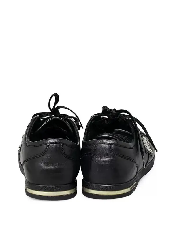 Dolce & Gabbana Leather Logo Plaque Lace-up Sneakers