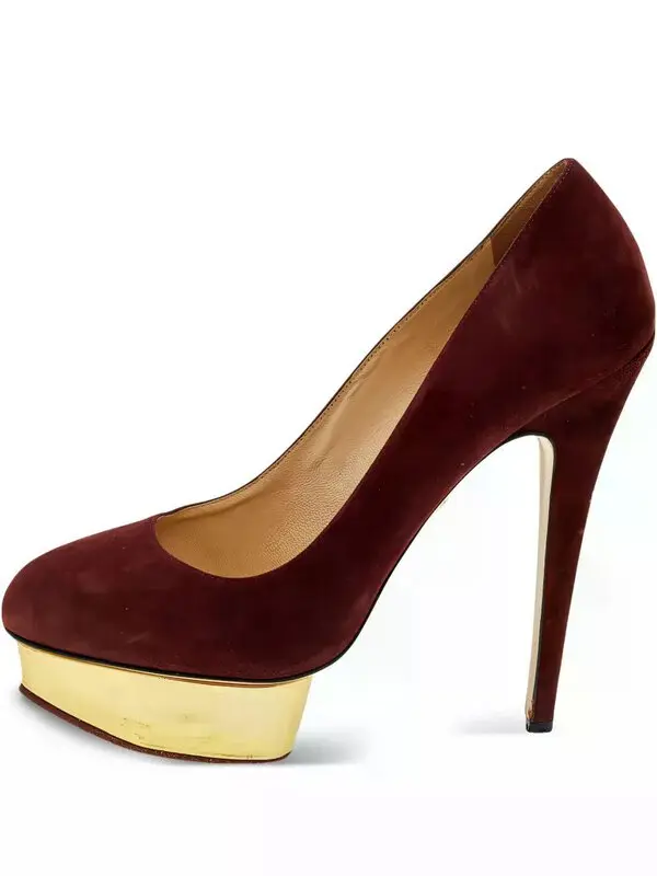 CHARLOTTE OLYMPIA Pre-owned 155mm Platform Pumps - Red