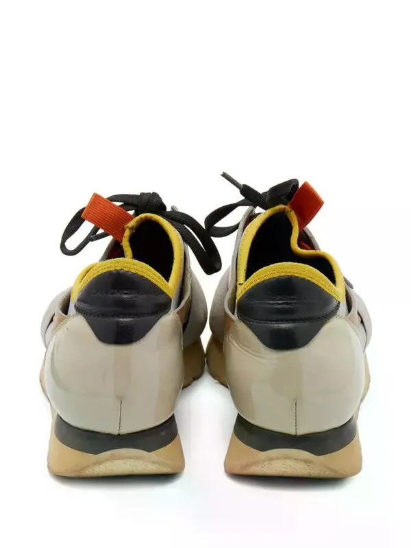 Balenciaga Race Runner Panelled Sneakers - Grey