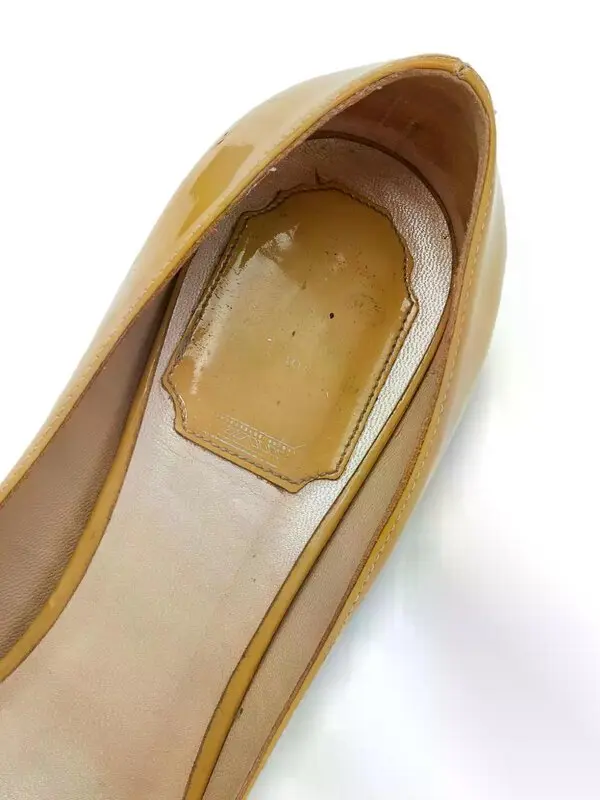 Dior Patent Leather Round Toe High Block Heel Pumps