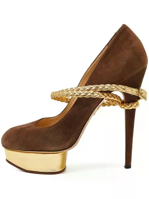 CHARLOTTE OLYMPIA Pre-owned 160mm Dolly Pumps - Brown