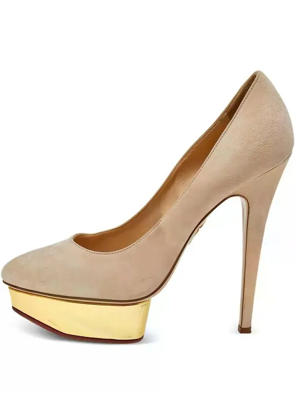 CHARLOTTE OLYMPIA Pre-owned 145mm Dolly Pumps - Neutrals