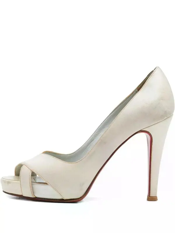 CHRISTIAN LOUBOUTIN Shelley 105mm Platform Pumps - White
