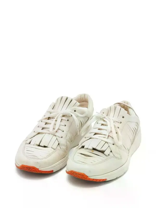 Gucci Leather Tassel Detail Lace-up Sneakers