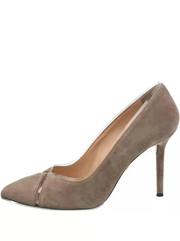 CHARLOTTE OLYMPIA Pre-owned 95mm Suede Heel Pumps - Brown