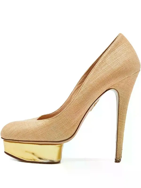CHARLOTTE OLYMPIA 150mm Woven Platform Stiletto Pumps