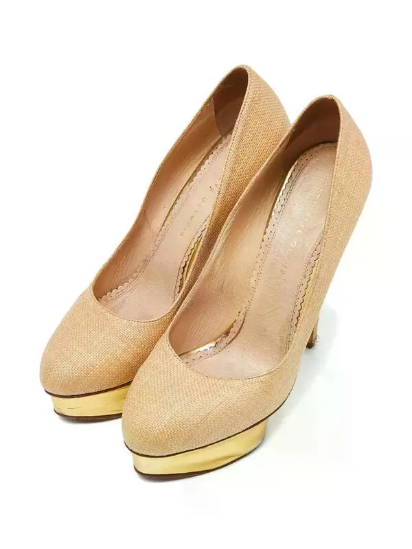 CHARLOTTE OLYMPIA 150mm Woven Platform Stiletto Pumps
