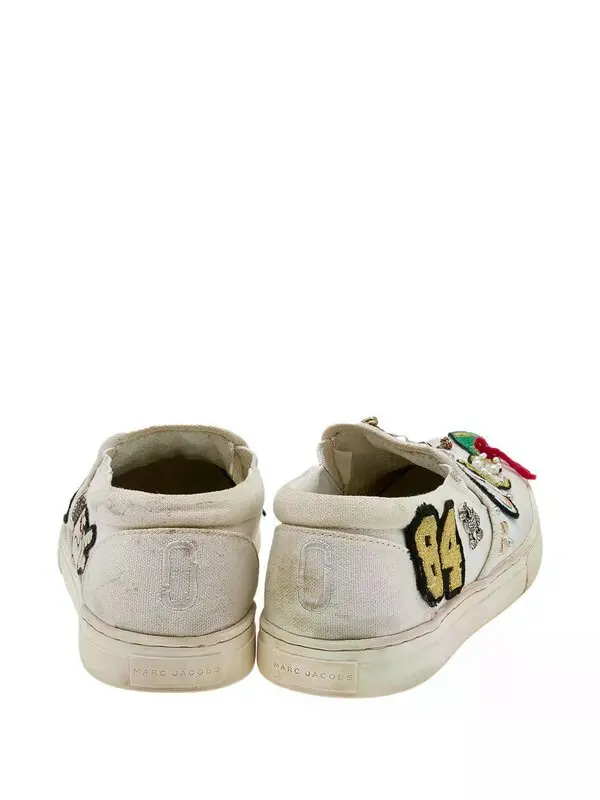 Marc Jacobs Patch Embellished Slip-on Sneakers