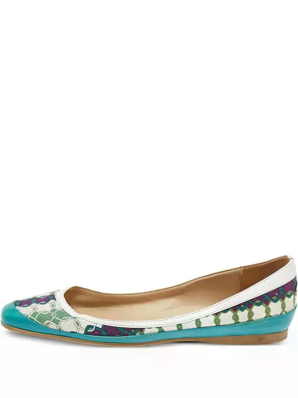 JIMMY CHOO Geometric Print Ballet Flats