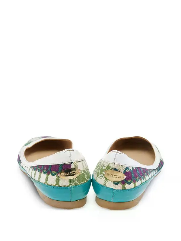 JIMMY CHOO Geometric Print Ballet Flats