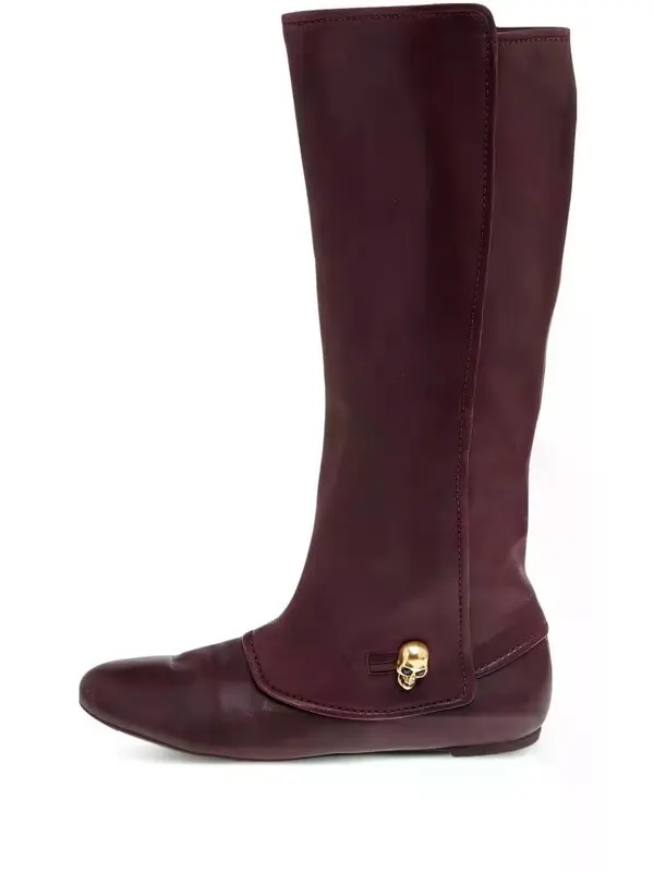 Alexander McQueen Skull-embellished Knee-high Boots
