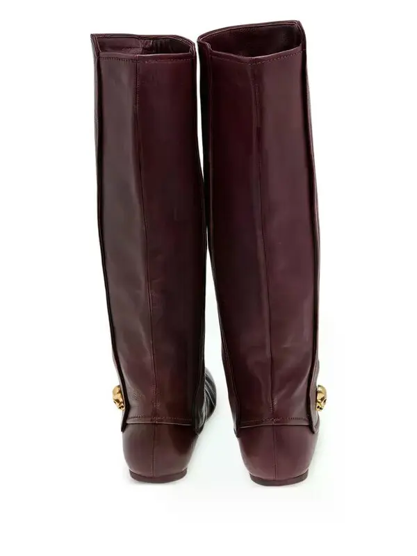 Alexander McQueen Skull-embellished Knee-high Boots