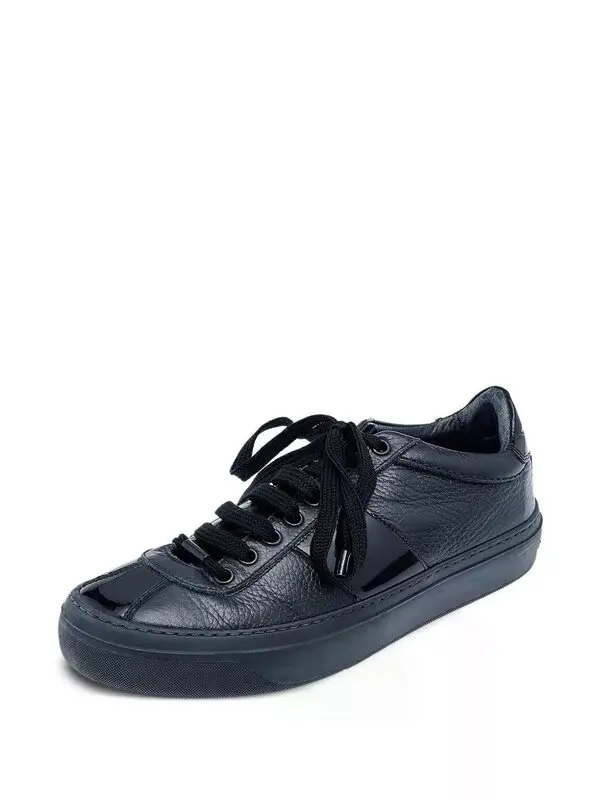 JIMMY CHOO Leather Lace-up Sneakers