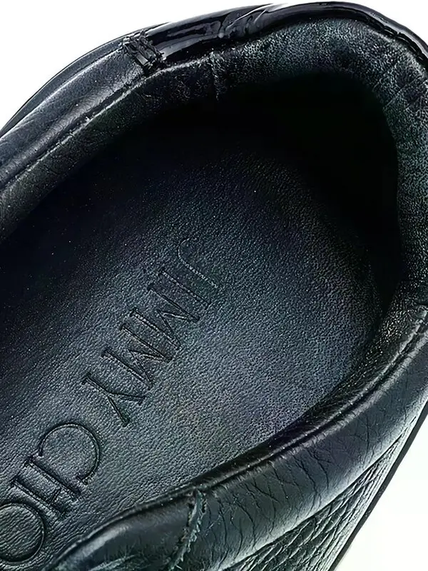 JIMMY CHOO Leather Lace-up Sneakers