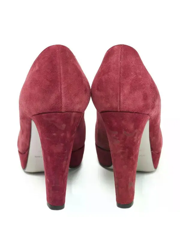 SERGIO ROSSI 115mm Suede Platform Pumps