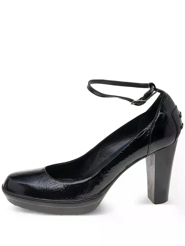 TOD'S Leather Platform Pumps With Buckle-fastening Ankle Strap